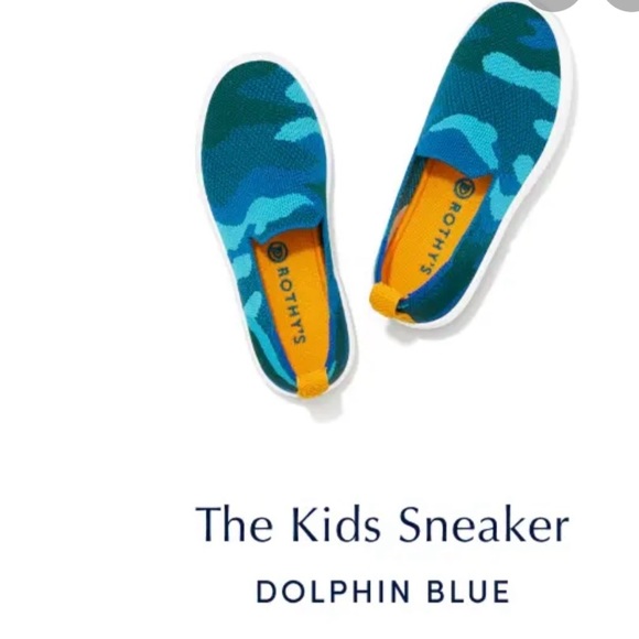 Rothy's | Shoes | Rothys The Kids Sneaker Dolphin Blue Camo | Poshmark